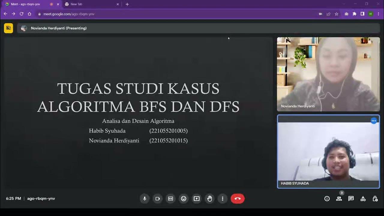 Tugas Studi Kasus Algoritma BFS dan DFS - Analisa dan Desain Algoritma - YouTube