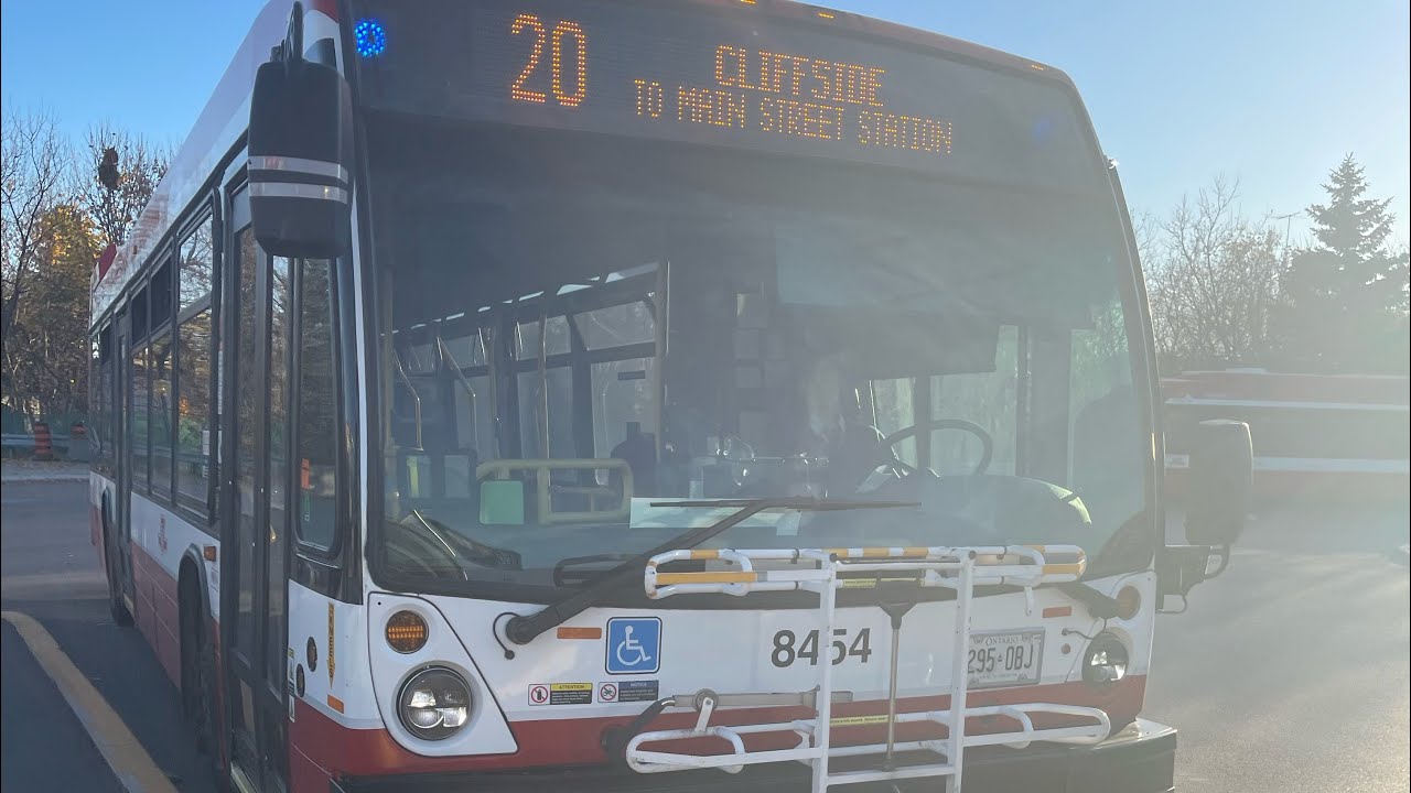 TTC Bus Ride Nova LFS 2015 8454 20 Cliffside Full route Westbound - YouTube