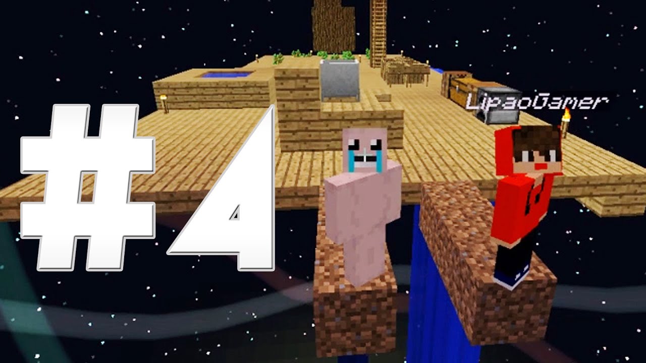 Minecraft FTB Sky Block #4- DE TERRA À PEDRA! - ft. LipaoGamer - YouTube