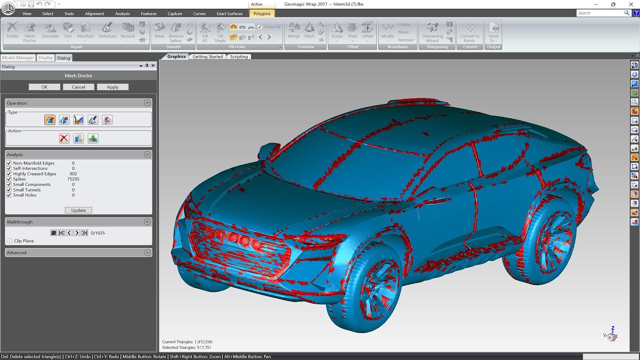 3D Generative AI car made using Hitem 3D - Mesh Analysis - YouTube