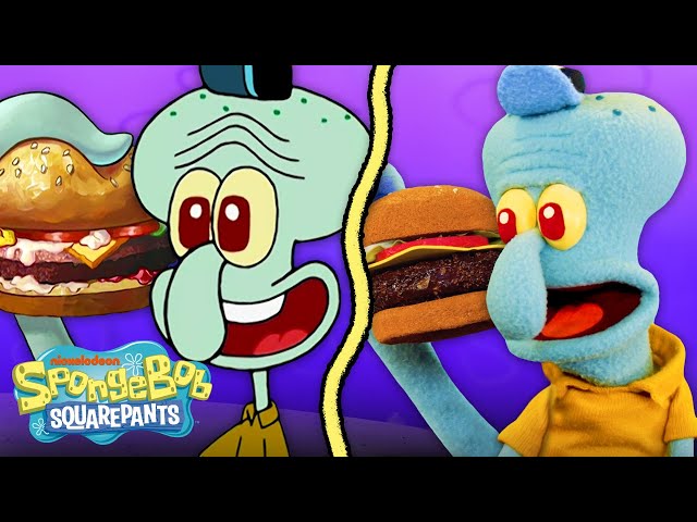 Squidward Eating Krabby Patties