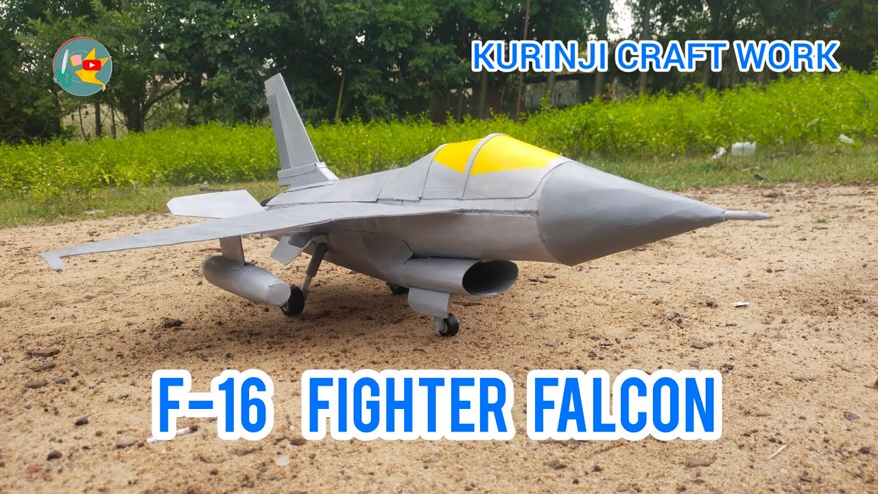 F-16 fighter falcon aircraft @KurinjiCraftWorks - YouTube
