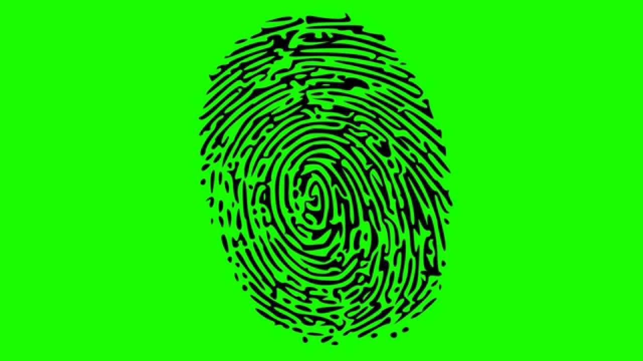 fingerprint detect in green screen free stock footage - YouTube