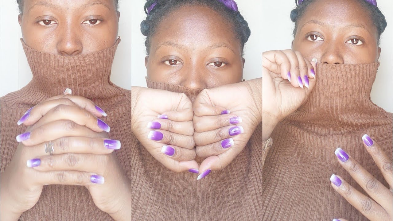 HOW TO ATTACH STICK ON NAILS BY YOURSELF..lookclassyonabudget - YouTube