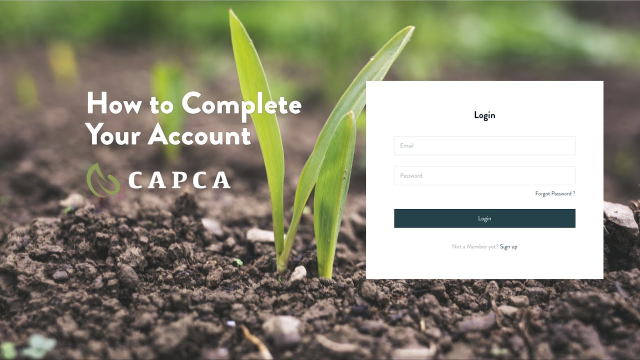 New CAPCA Website Login Tutorial - YouTube