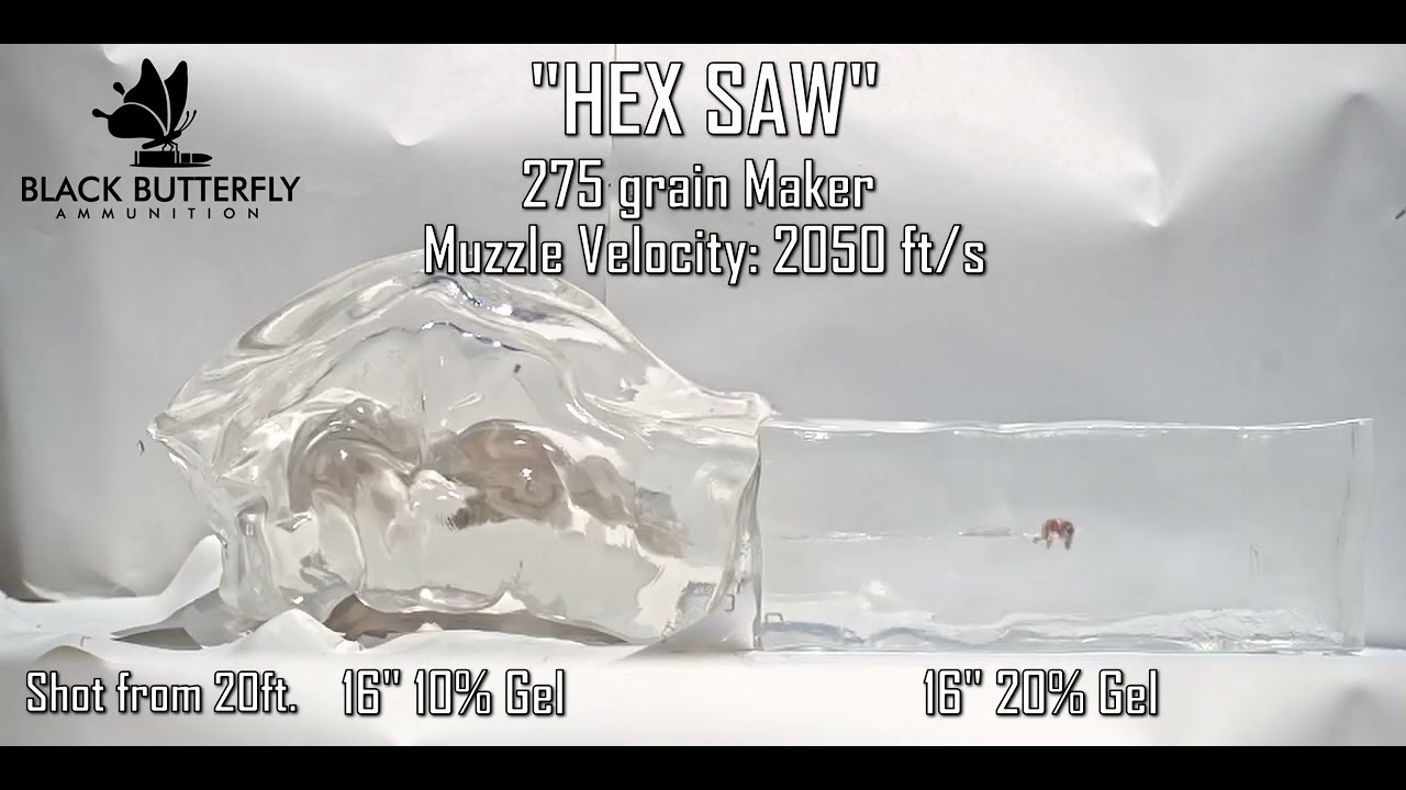 Black Butterfly Ammunition, .450 Bushmaster, 275grain, Solid Copper ...