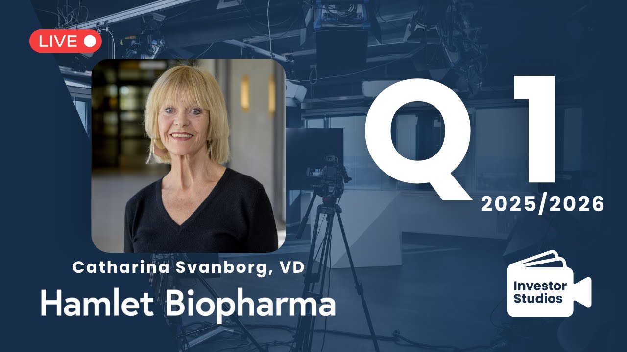 Hamlet BioPharma Q1 - VD Catharina Svanborg presenterar delårsrapporten ...