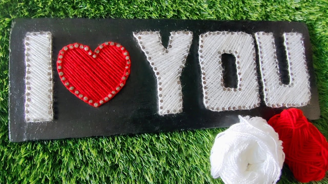 DIY String Art For Beginners | Cute String Art Tutorial Step By Step ...