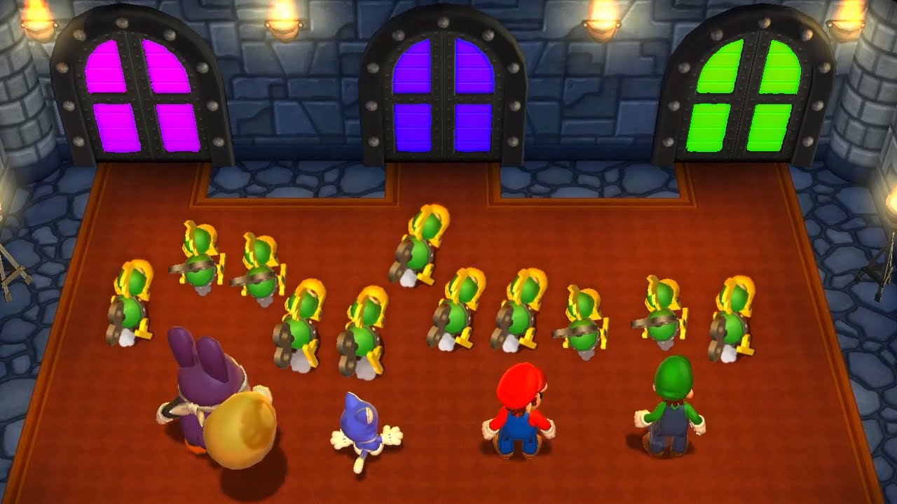 Mario Party 9 MiniGames - Nabbit vs Cat Toad vs Mario vs Luigi (Master ...