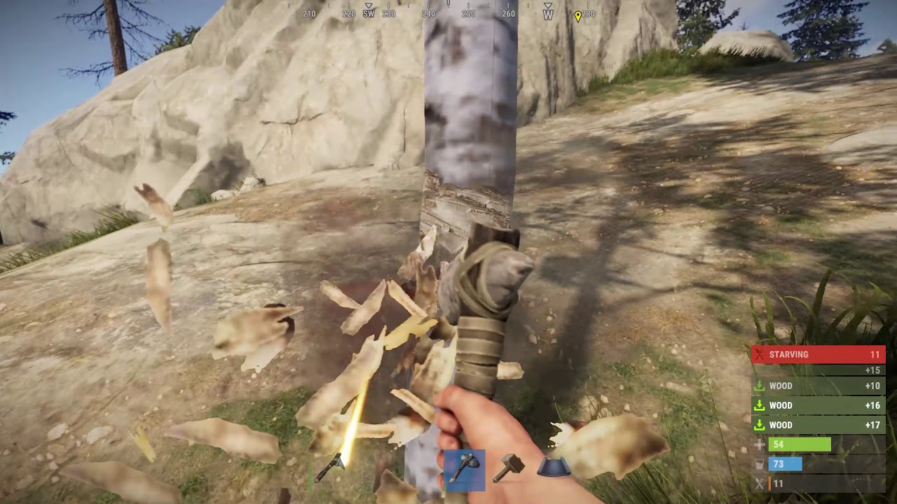 first time playing rust - YouTube