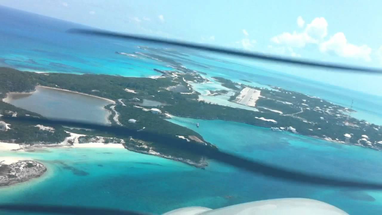 Landing in Staniel Cay, Bahamas - YouTube