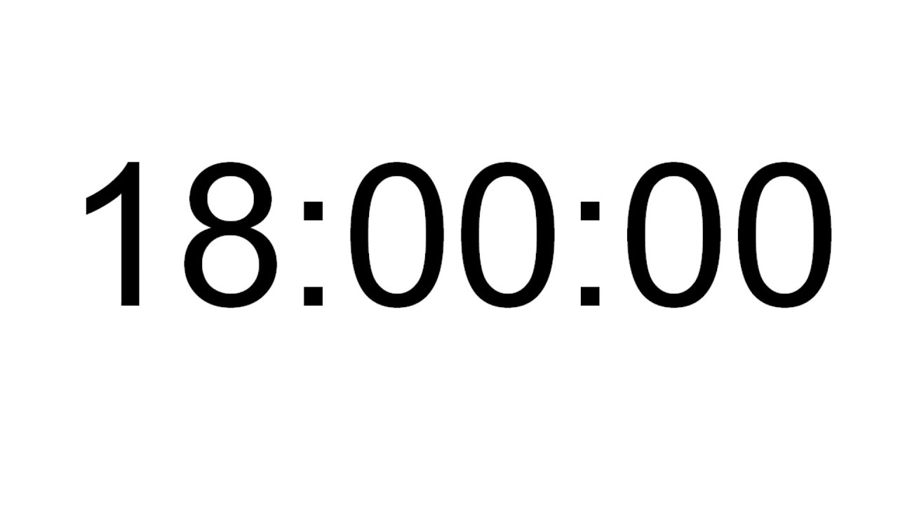 18 Hour Timer 18Hour Countdown 18 Stunden Countdown Timer 18h timer ...
