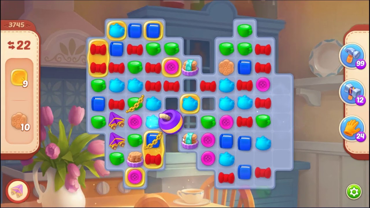 Homescapes Level 3745 - NO BOOSTERS 🏠 | SKILLGAMING ️ - YouTube