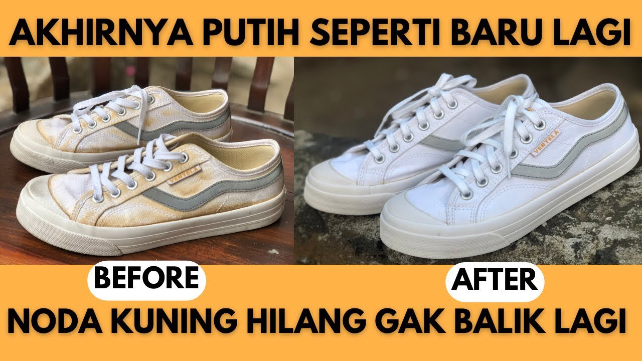 CUCI SEPATU VENTELA PUTIH YANG MENGUNING PARAH - YouTube