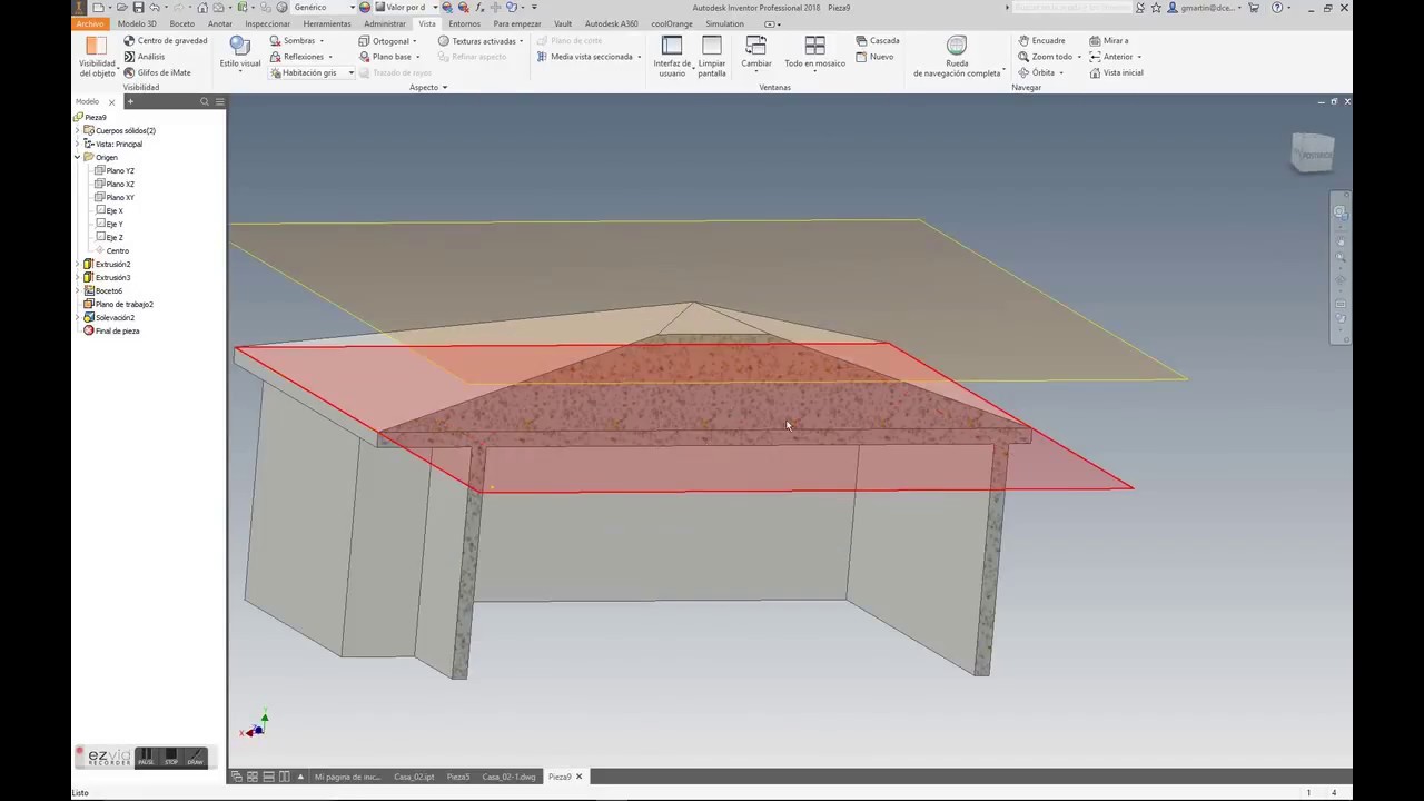 vivienda3D Inventor - YouTube