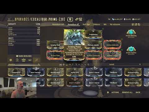 Gas and Blast hidden buffs, Gas Afflictions Remedium Archon Mods Excalibur build. Weapons platform!
