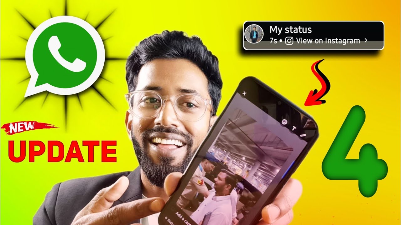 WhatsApp 4 New Update 🔥 , WhatsApp Status Reels Video Share - YouTube
