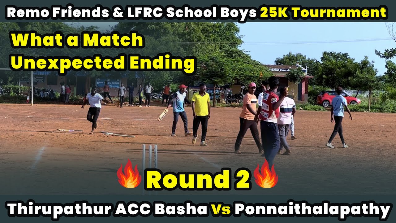 Thirupathur ACC Basha Vs Ponnaithalapathy | Round 2 | Remo Friends 25K ...