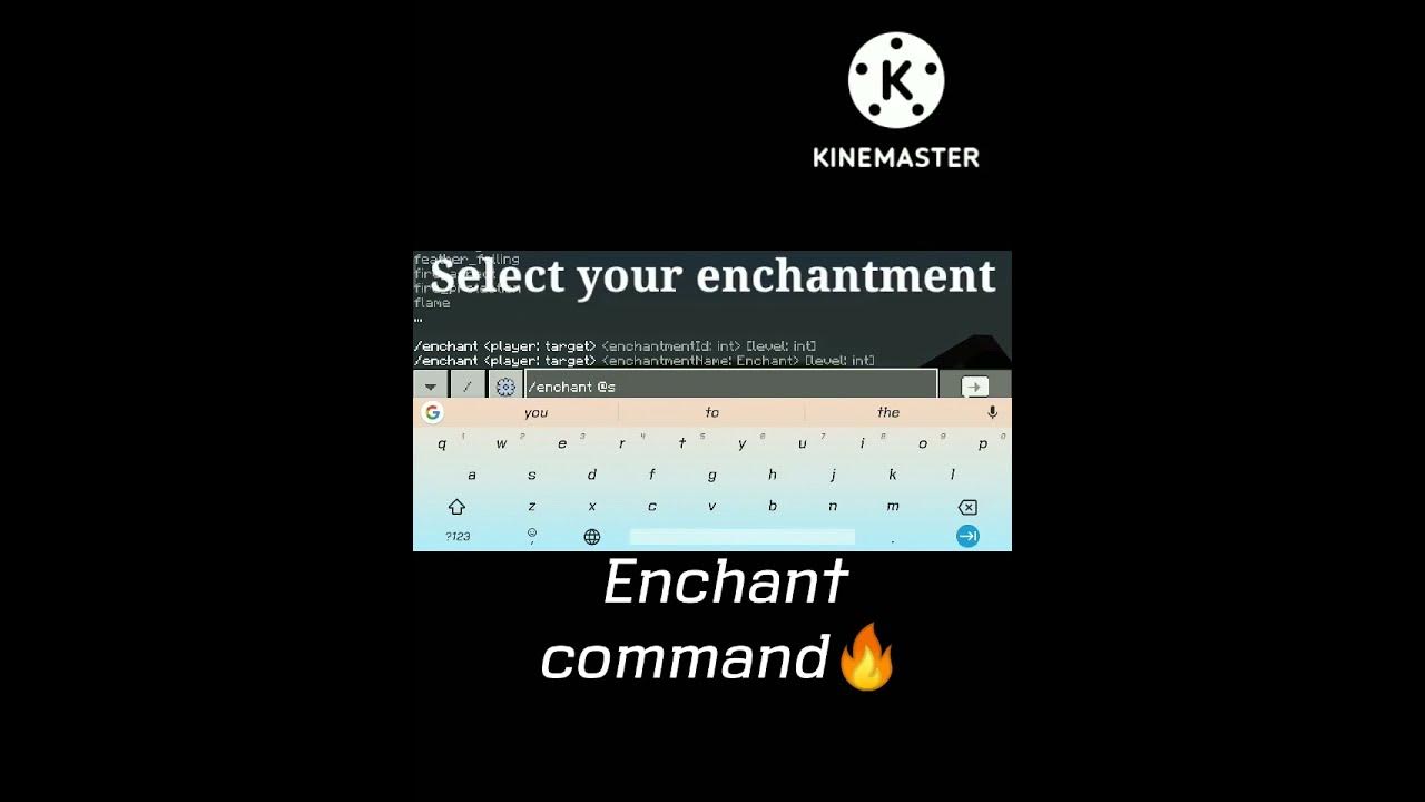 How to use enchant command? #minecraft - YouTube