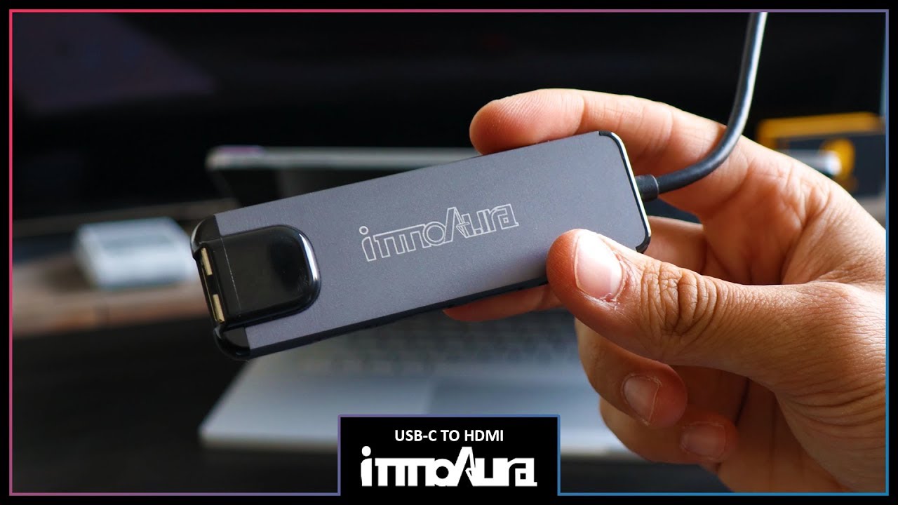 innoAura USB-C TO HDMI - Unboxing and Review | Surface Book 2 Dock ...