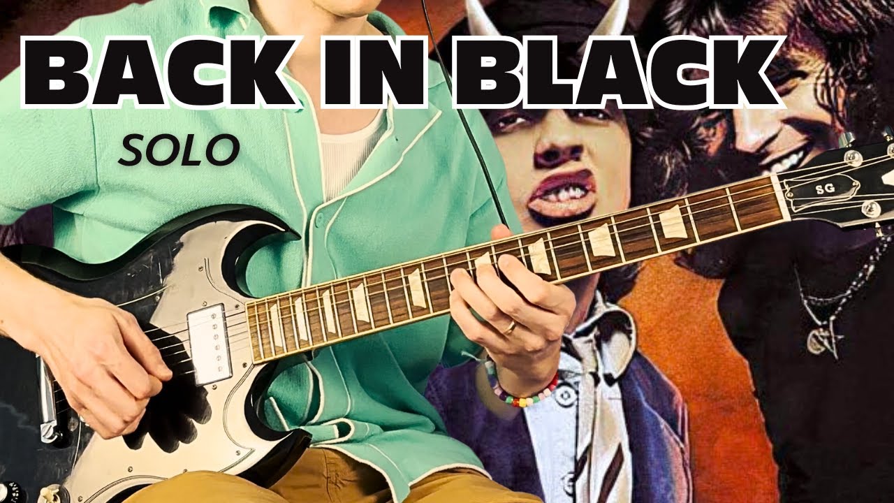 Back In Black - Solo - Playthrough and Lesson - YouTube