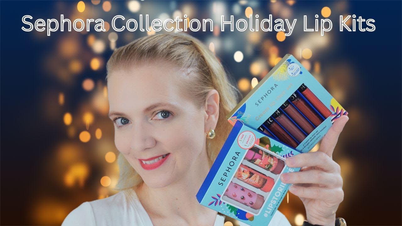 Sephora Collection Holiday Lip Kit | Lip Swatches and Reviews - YouTube