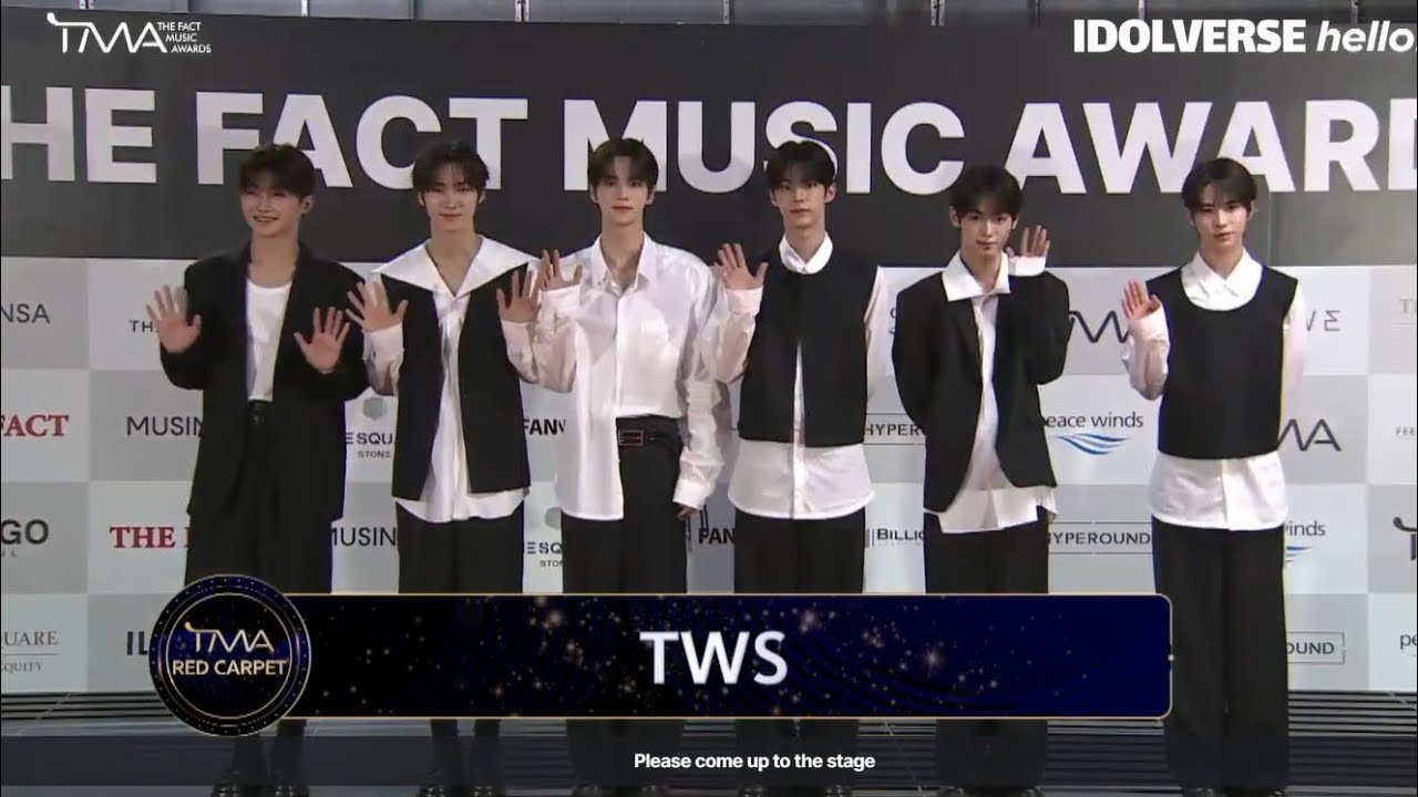 TWS (투어스) at the “2024 The Fact Music Awards” Red Carpet - YouTube