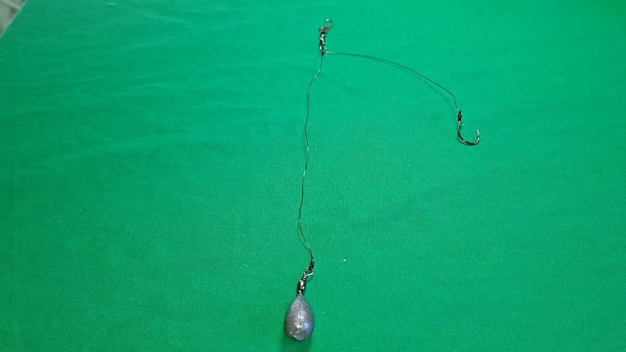Quick Single Hook Fishing Rig | Easy Setup - YouTube
