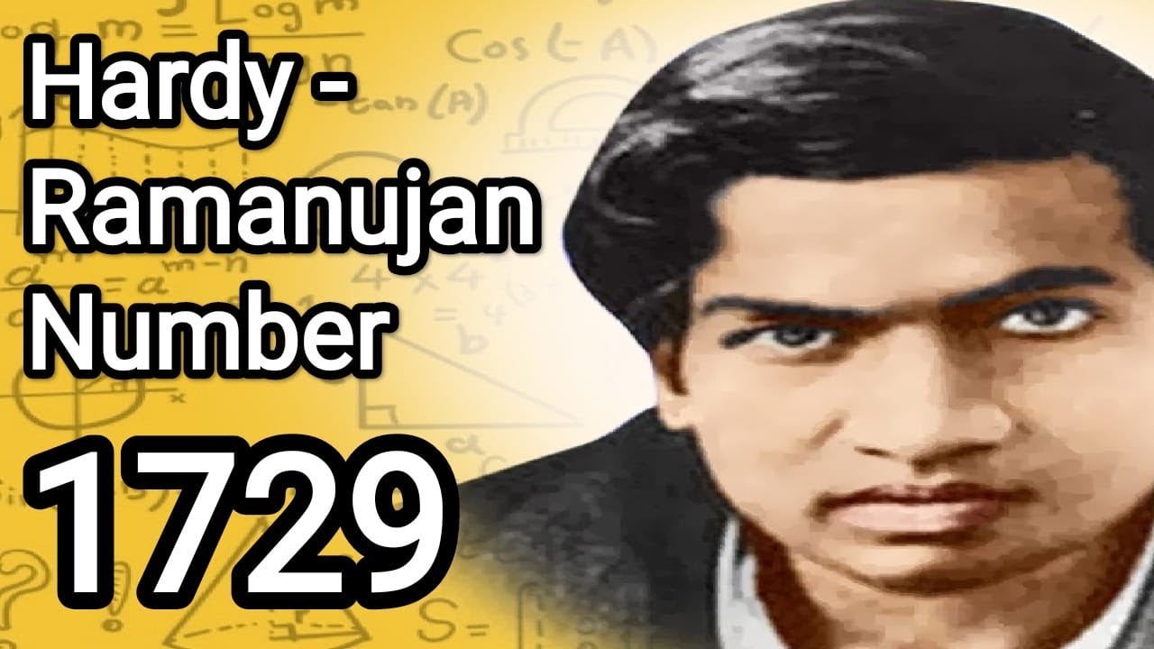 Hardy Ramanujan Number Discovery Of 1729 Number TAXI CAB NUMBER Hardy Ramanujan Number Discovery Of 1729 Number TAXI CAB NUMBER