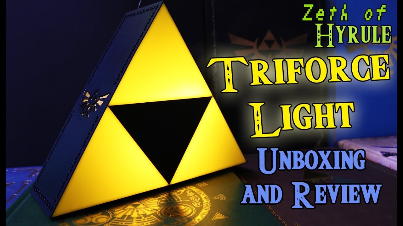 Triforce Light from The Legend of Zelda (Unboxing and Product Review ...