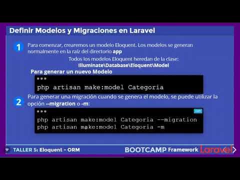 6 Laravel 9 y Vue 3 Base de Datos Eloquent ORM Migraciones + Models - YouTube