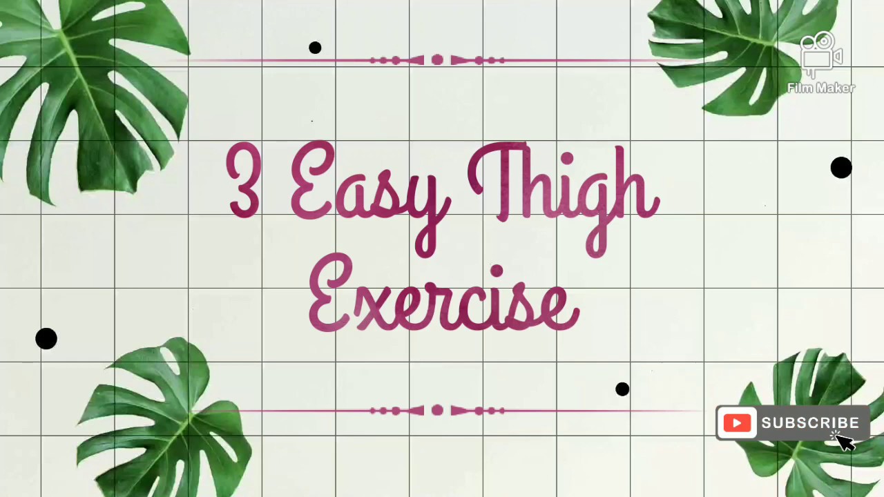 3 Easy Thigh Workout - YouTube