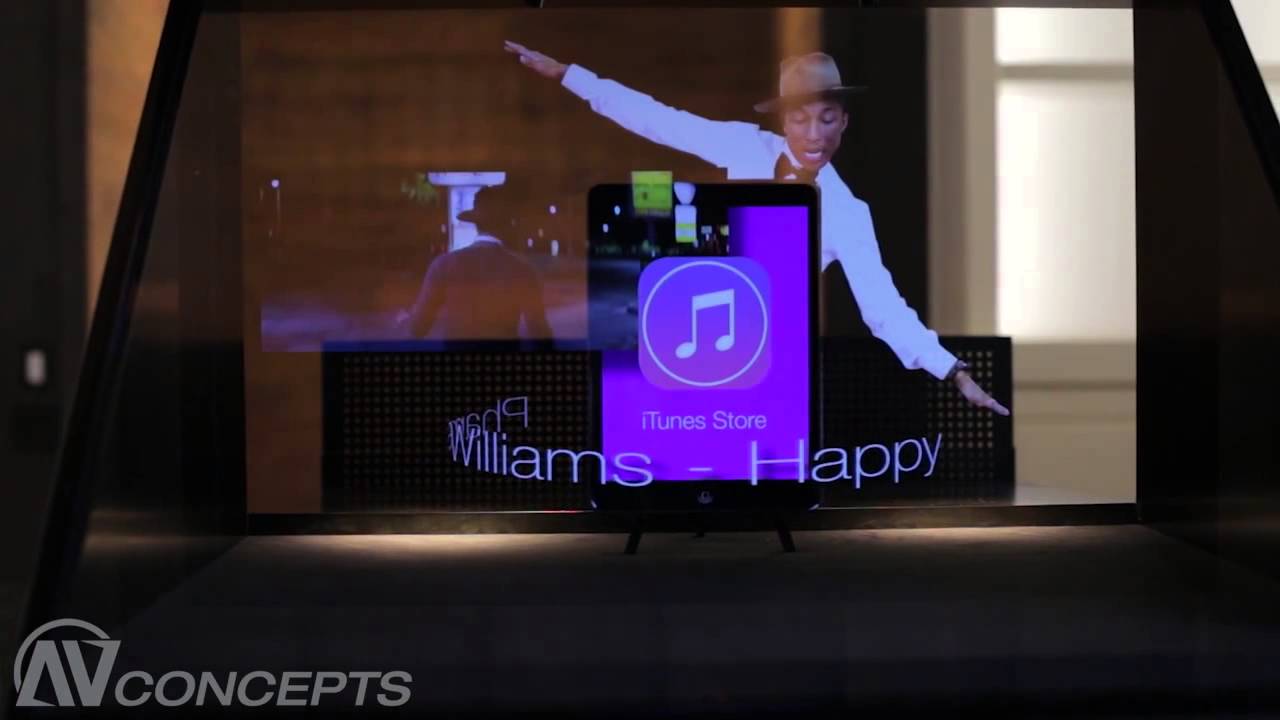 AV Concepts' Holographic Display Unit Demo - YouTube