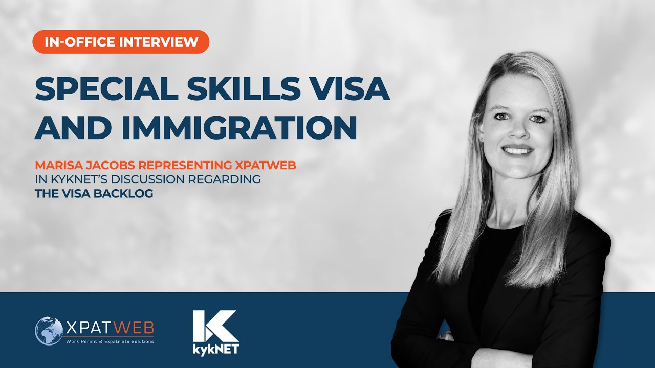 Special Skills Visa and Immigration | Marisa Jacobs Representing Xpatweb on kykNET - YouTube