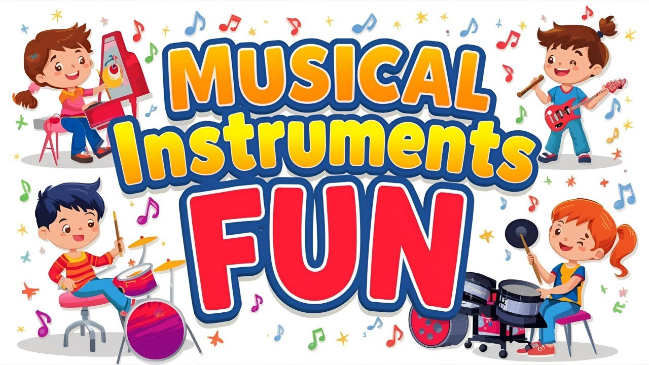 🎵 Musical Instruments Fun for Kids | Learn Sounds & Music | SparklePlay ...