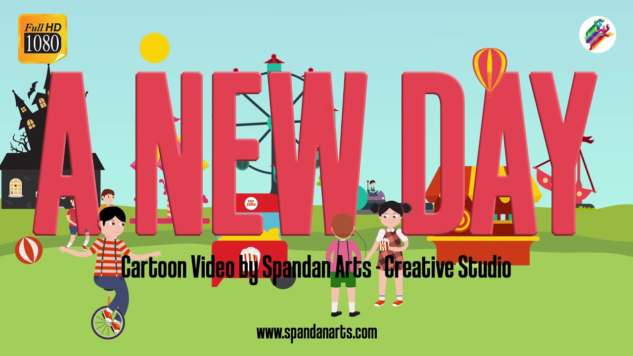 A New Day | Cartoon Project by Spandan Arts - YouTube