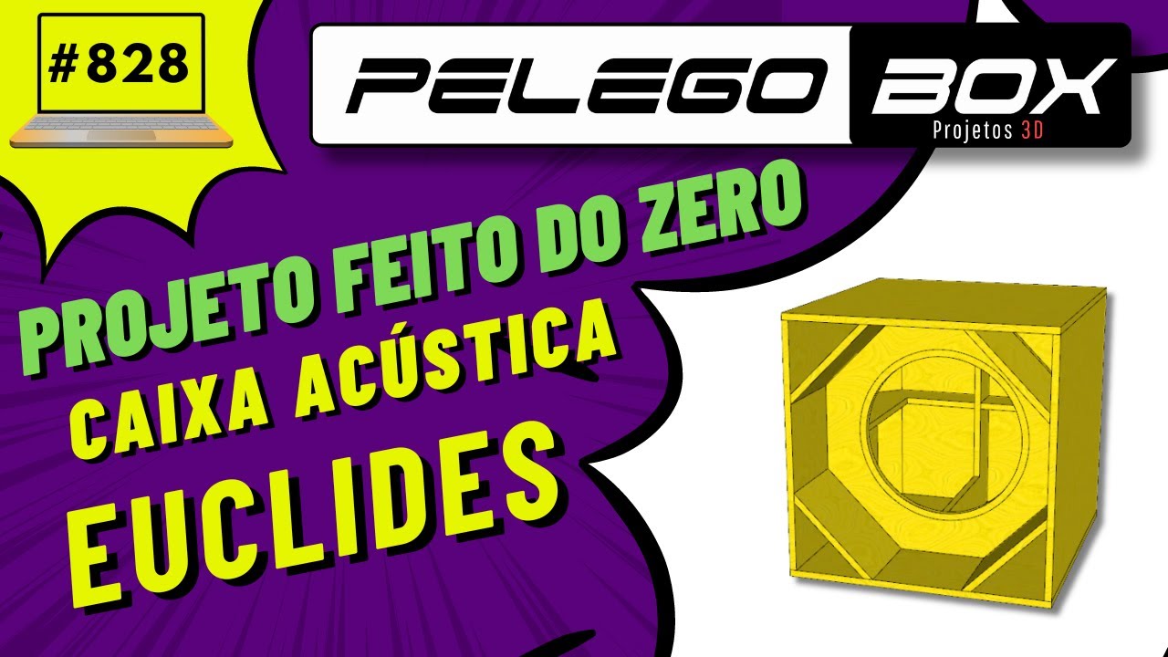 #828 CAIXA EUCLIDES 1 X 18" EROS E-818 SDS 800W PROJETO PELEGO BOX ...