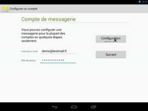 Configurer un compte IMAP sous Android - YouTube