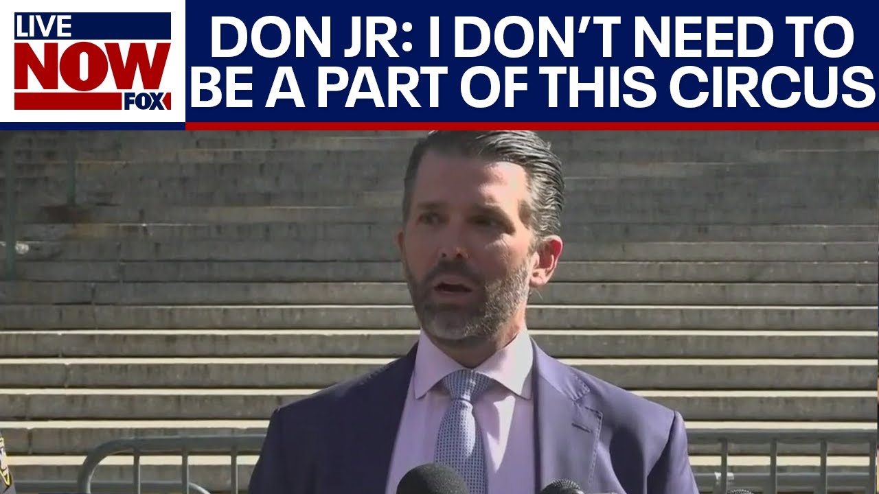 Trump fraud trial: Don Jr. speaks after testifying, calls case a ...