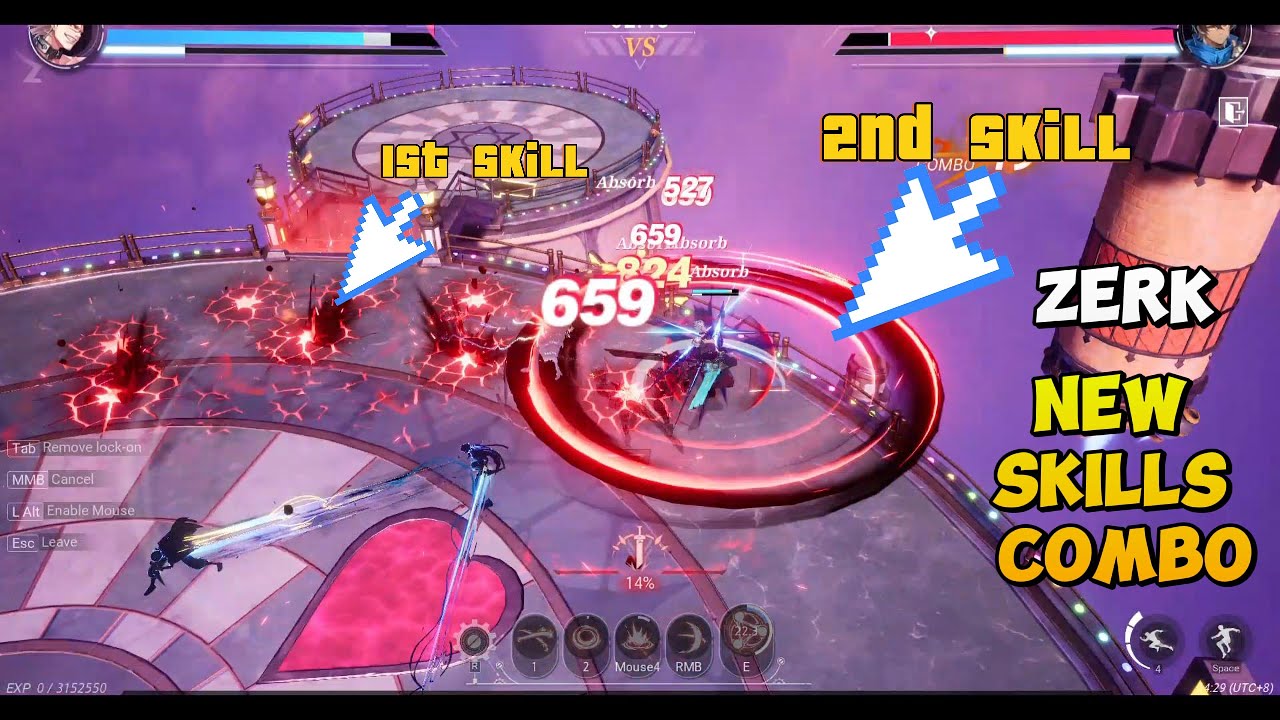 new skill berserker combo crystal of atlan pvp gameplay - YouTube