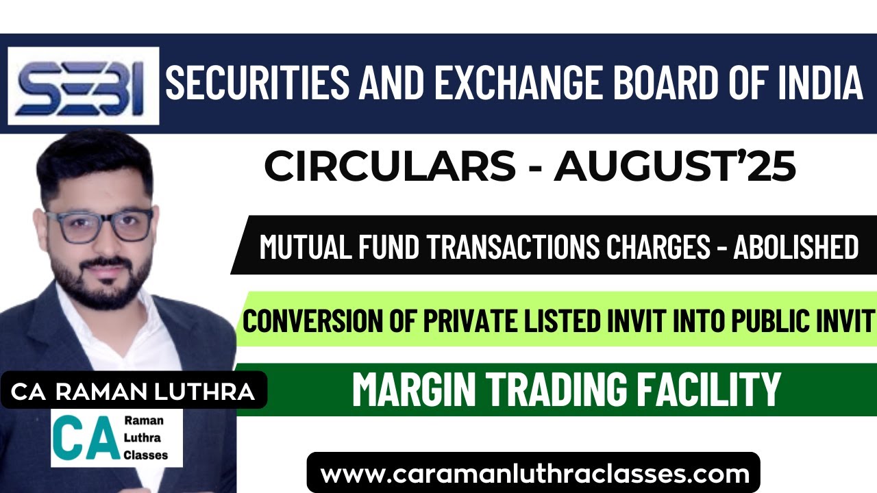 SEBI AUGUST'25 Circulars and Notification | IFSCA, SEBI, PFRDA, RBI ...