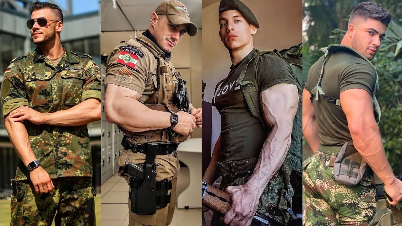 Perfect Man In Uniform | Muscular Strong Cops | Muscular Men In Uniform ...