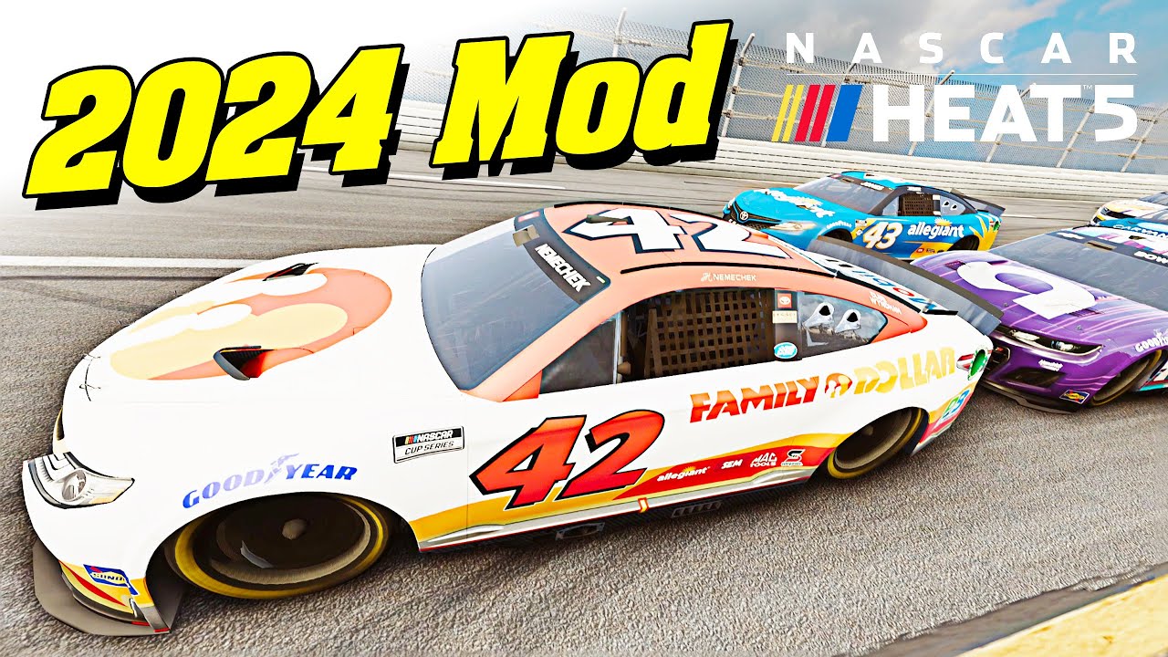Exploring the 2024 Mod in NASCAR Heat 5! - YouTube