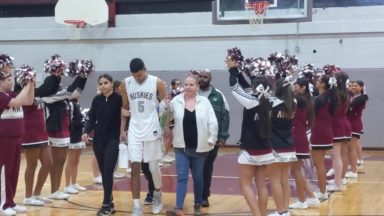 Darrell Rogers and his family honored on Matawan Senior Day - YouTube