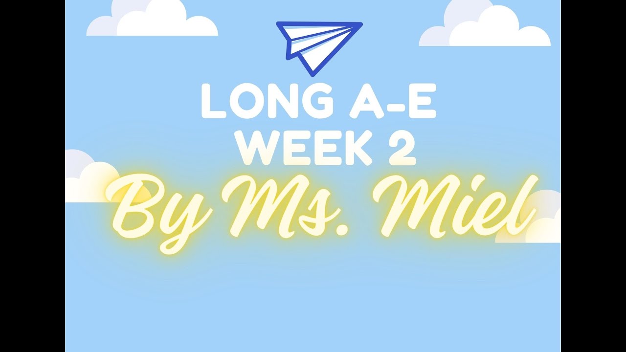 Long A-E Words- Week 2 (2nd Partial- First Grade) - YouTube