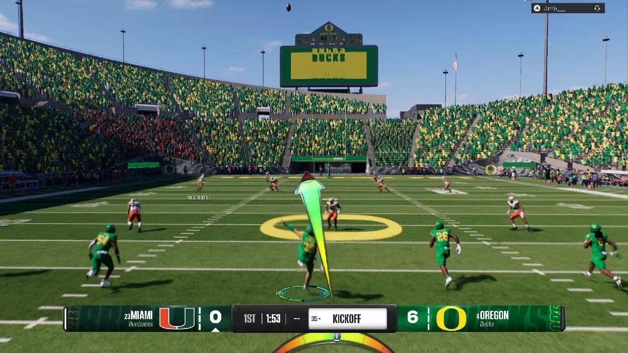 EA SPORTS College Football 25 Oregon vs Miami rage quit - YouTube