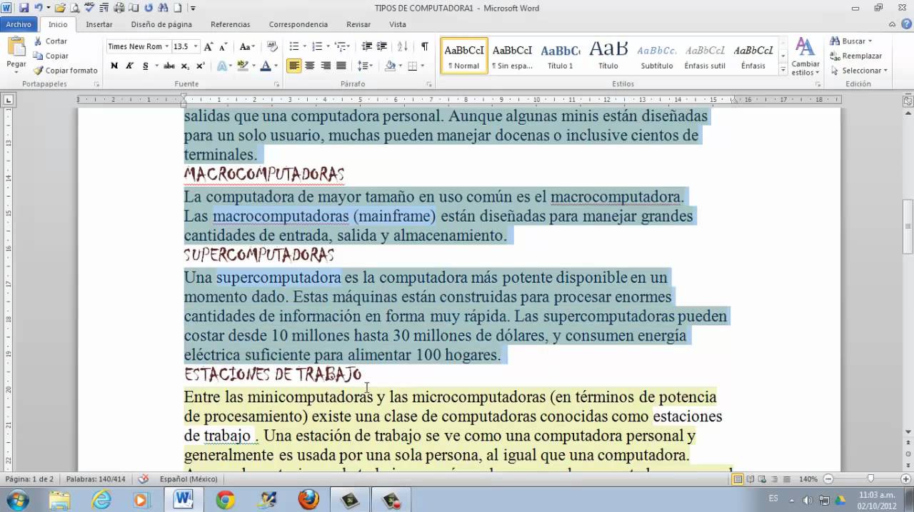 FORMATO AL TEXTO MICROSOFT WORD - YouTube