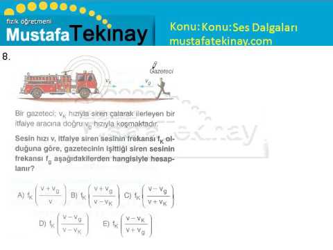 Ses Dalgaları Soru Çözümü Test 1