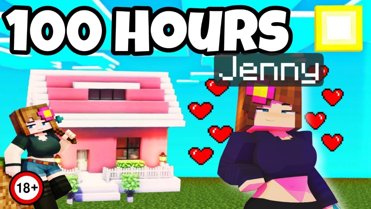 I Spent 100 Hours with Jenny in Minecraft and This Happened (Jenny mod ...