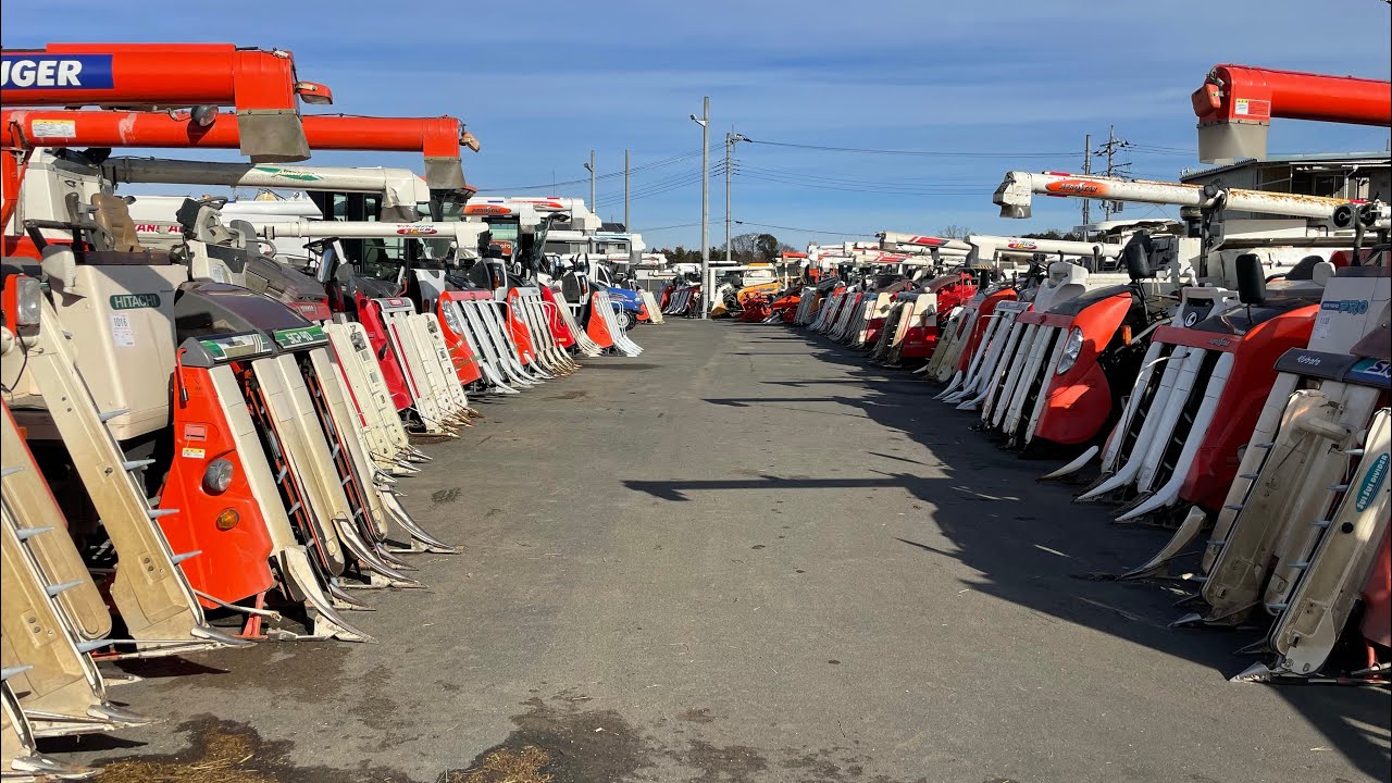 Japanese Brands Rice Machines | Rice Harvesting Combines Machines Stock ...